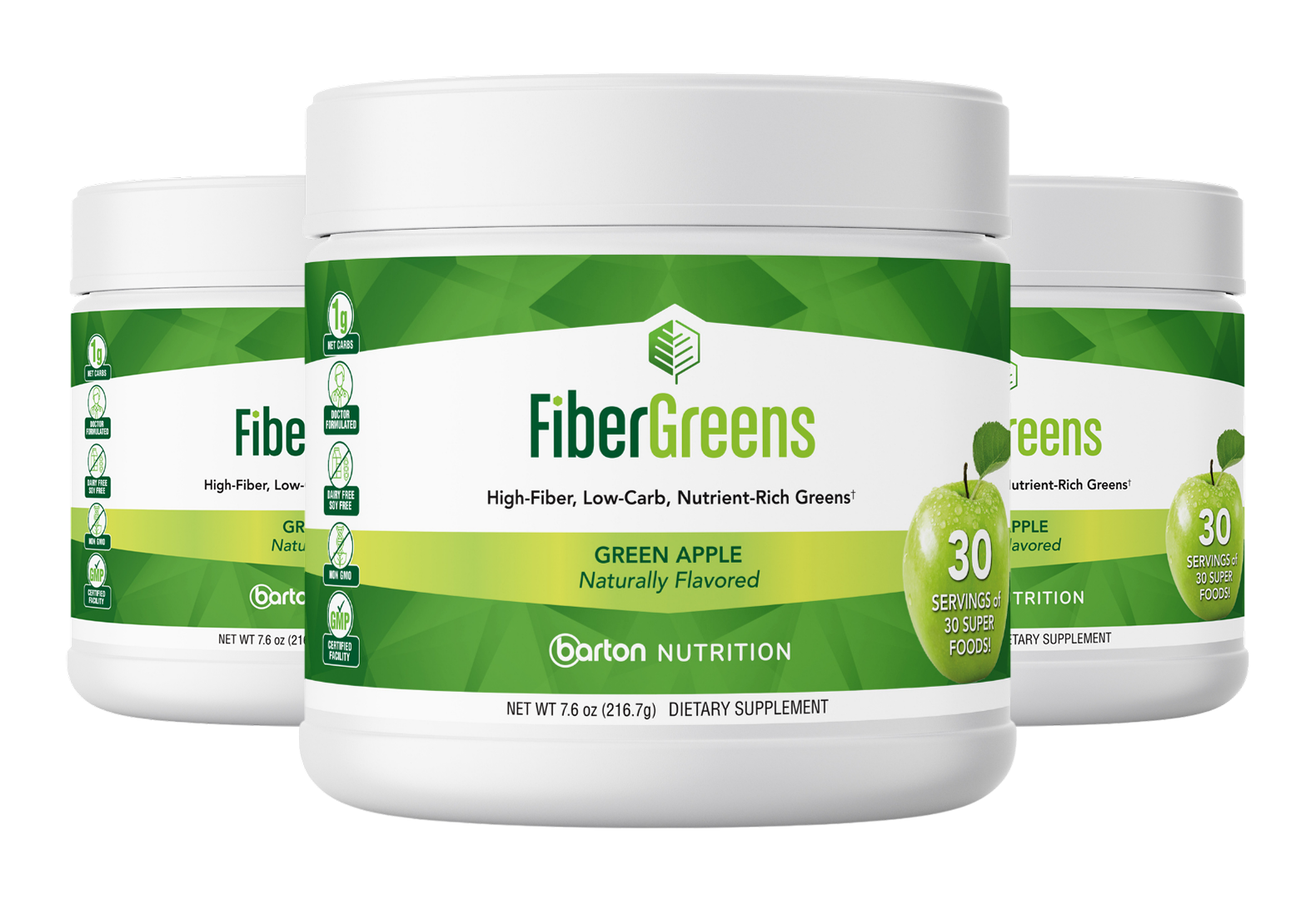 Fiber Greens | Greens Powder with Prebiotics | Barton – Barton Supplements